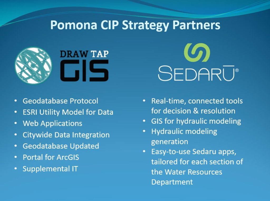 Pomona CIP Strategy Partners – Draw Tap GIS